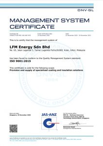 Certificate and Policy - LFM Energy